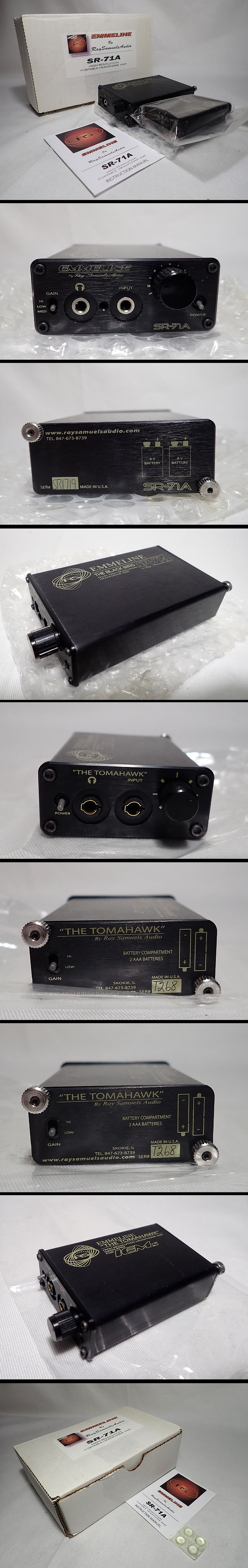 【未使用に近い】【海蛍】未使用保管品 Ray Samuels Audio SR-71A THE BLACK BIRD EMMELINE ＋THE TOMAHAWK ポータブルヘッドフォンアンプ ...